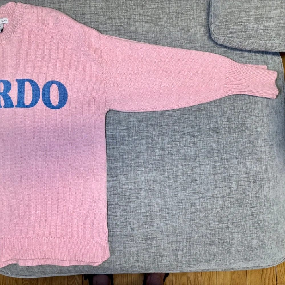Sincerly Jules | Sweaters | Sincerely Jules Pink Weirdo Sweater With ...